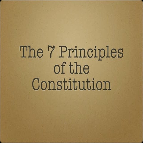 7 Principles of the Constitution | PDF