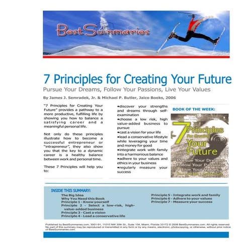 7 principles for creating your future | PDF
