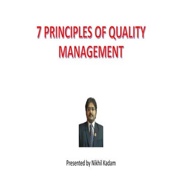 7 principles of quality management | PPTX