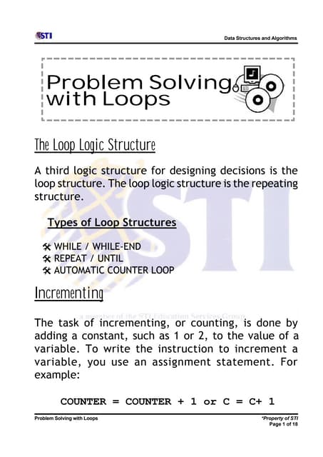 5 Problem Solving With The Sequential Logic Structure Pdf 1180