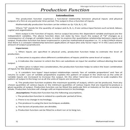 7 Production function | DOCX