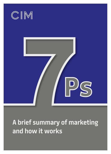 7 p’s of marketing mix | PPTX