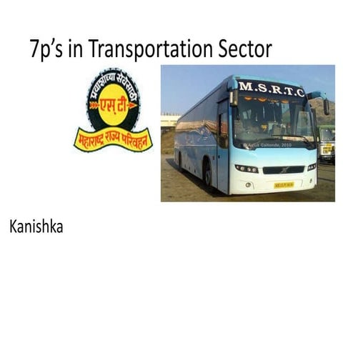 7p’s in transportation sector | PPTX