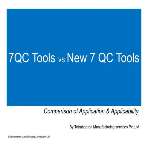 7 QC and New 7 QC Comparison & Applicability | PDF