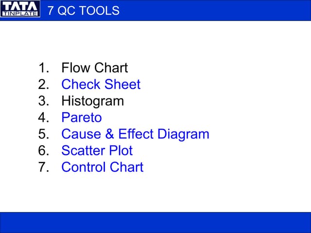 7 tools of quality | PPTX