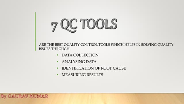 7 QC Tools | PPT