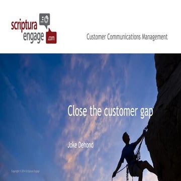 Close the customer gap | PPT