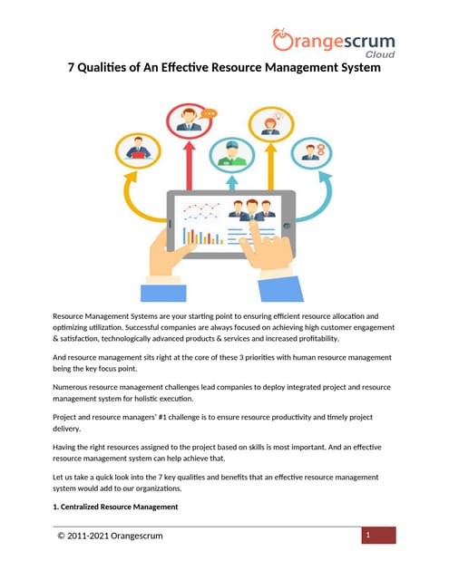 How to Make an Effective Resource Allocation Plan | PDF