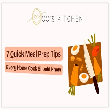 Indian Meal Prep for a Stress-Free Week tips | PDF
