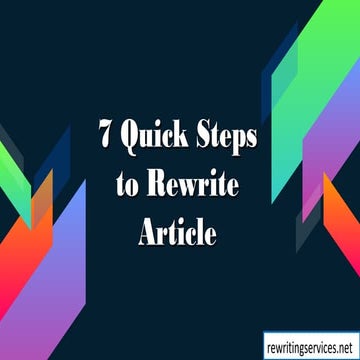 Rewriting services