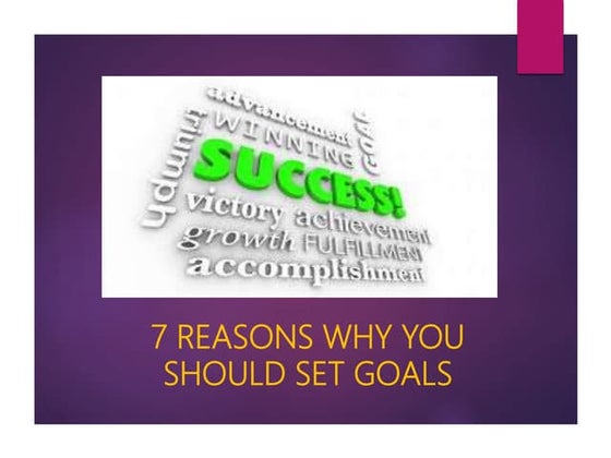 How to set successful goals | PPT