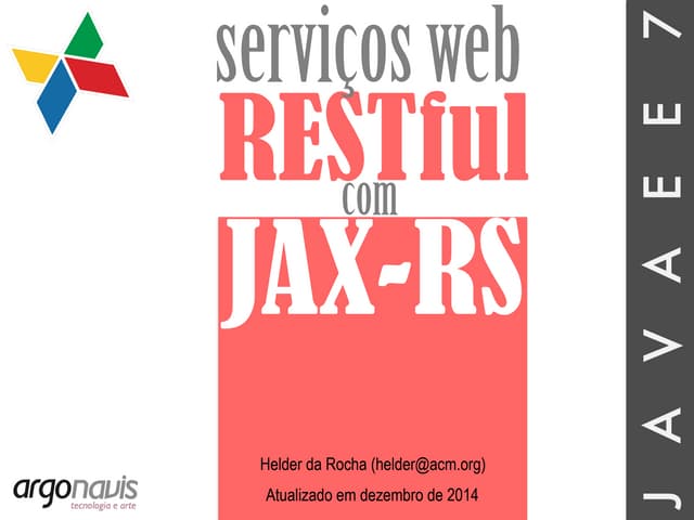 Curso De Restful Webservices Em Java Com Jax Rs Java Ee 7 Ppt