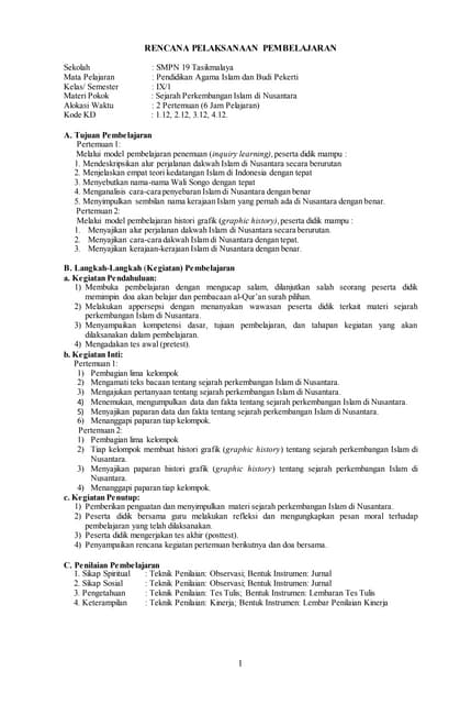 Rpp informatika kelas 8 ganjil genap | DOCX