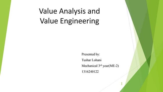Value engineering case study ppt | PPTX | Business | Business and Finance