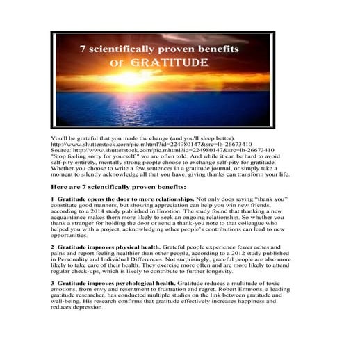 7 Scientifically Proven Benefits Of Gratitude | DOC