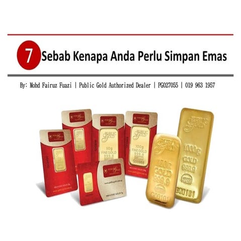 7 sebab kenapa anda perlu simpan emas | PDF
