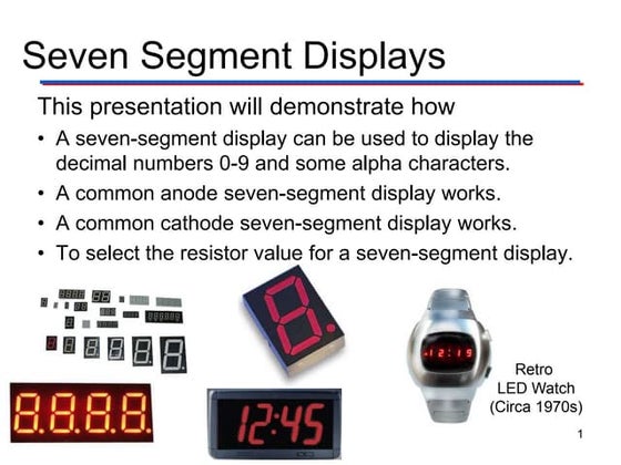 7 Segment Display | PPTX | Technology & Computing