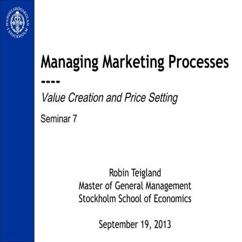 Managing Marketing Processes_Seminar 7 | PPT