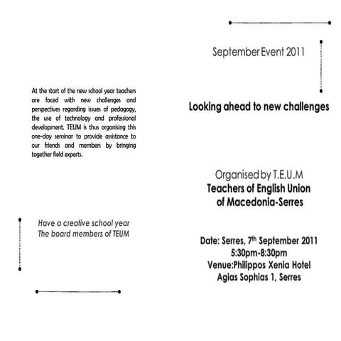 7 september schedule | PPT