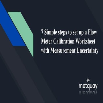 7 simple steps to set up a flow meter calibration worksheet with ...