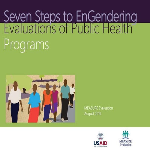 Seven Steps to EnGendering Evaluations of Public Health Programs | PPTX