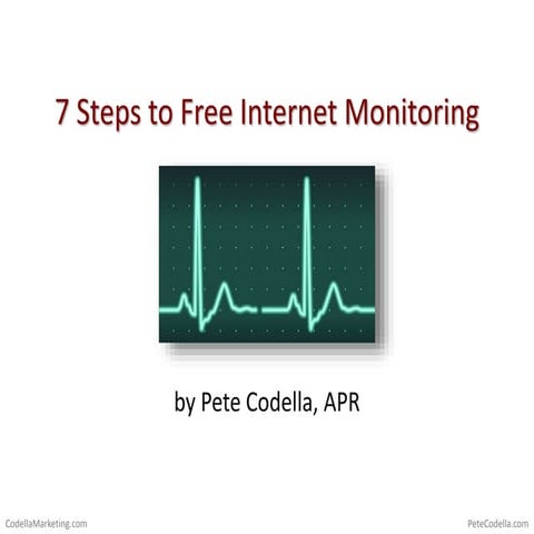 7 Steps to Free Internet Monitoring | PPT