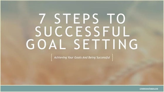 Goal Setting 3: Getting Out Of Your Comfort Zone | PDF