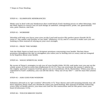 7 steps to your healing | DOC