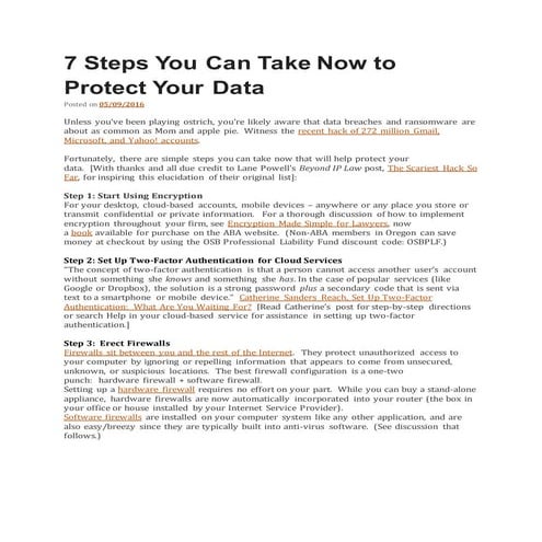 7 steps you can take now to protect your data | DOCX