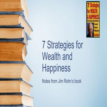 7 strategies for wealth and happiness | PPT