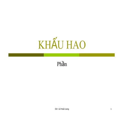 7 SV- KHẤU HAO Phan cach tinh Khau hao DA | PDF