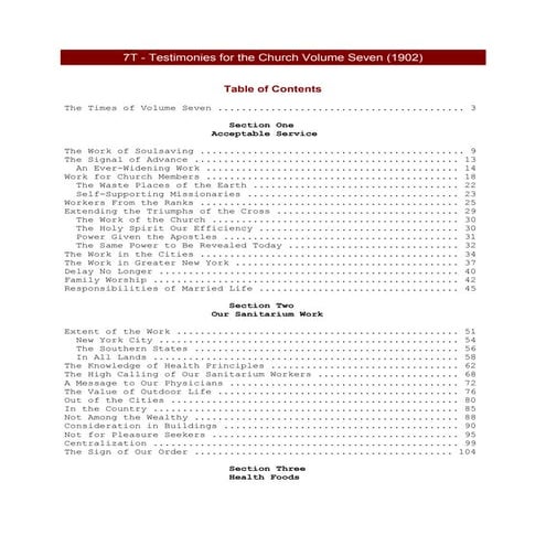 7 t testimonies for the church volume seven (1902) | PDF