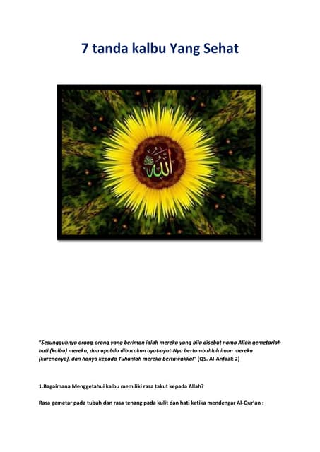 Allah mengabulkan doa setiap orang | PPT