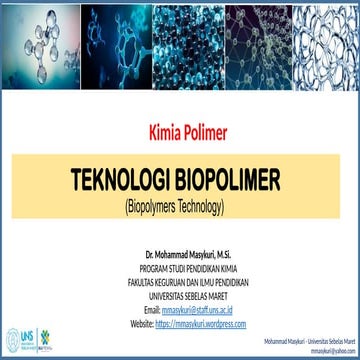 7 Teknologi Biopolimer (1).pptxbnhhjhjkjh | PPTX