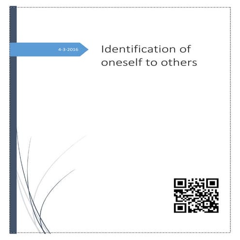 Identification of Oneself to Others (Englishpost.org) | PDF