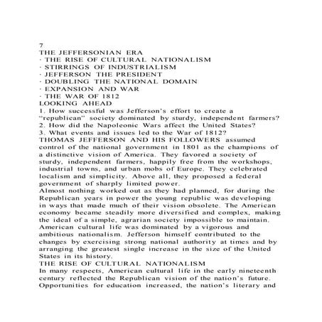 7 the jeffersonian era· the rise of cultural nationalism· sti | PDF