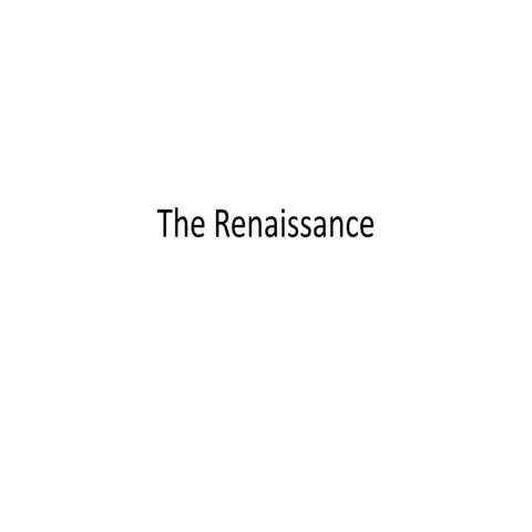 The Renaissance | PPT