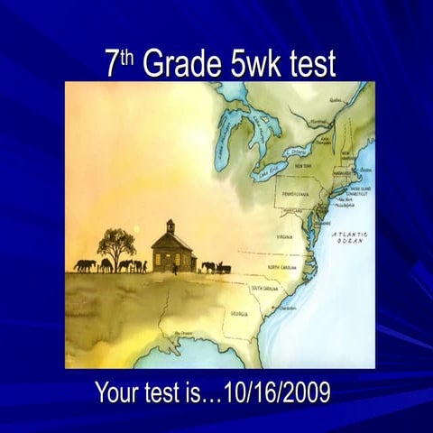 7th Grade 5wk Test | PPT