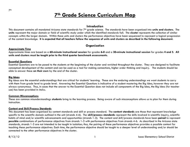 Second Grade Science Curriculum Map | PDF