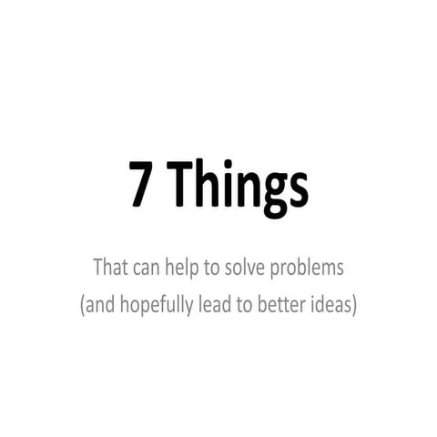 7 things | PPT