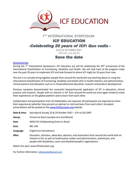 ICF Assessment form | PDF