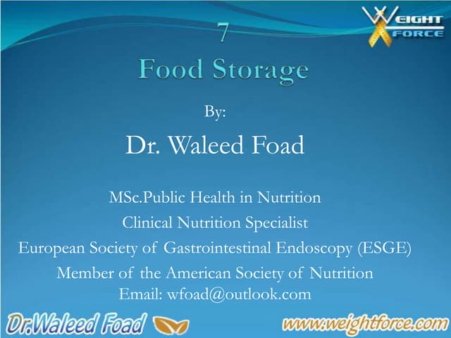 Purchasing, Receiving, and Storing Food | PPTX