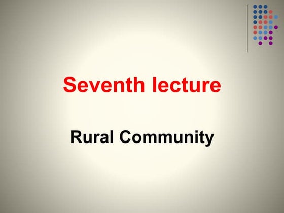 Types of community | PPT