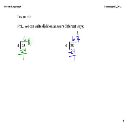 7th math -c2--l10--sept7 | PDF | Education