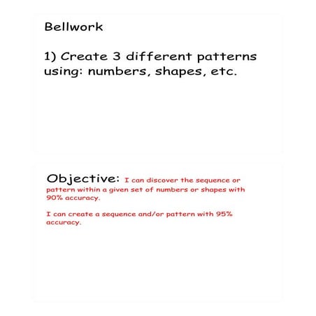 7th patterns and sequences | PDF