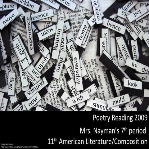 Mrs. Nayman's 7th Period Poetry Reading @ The Unquiet Library | PPT