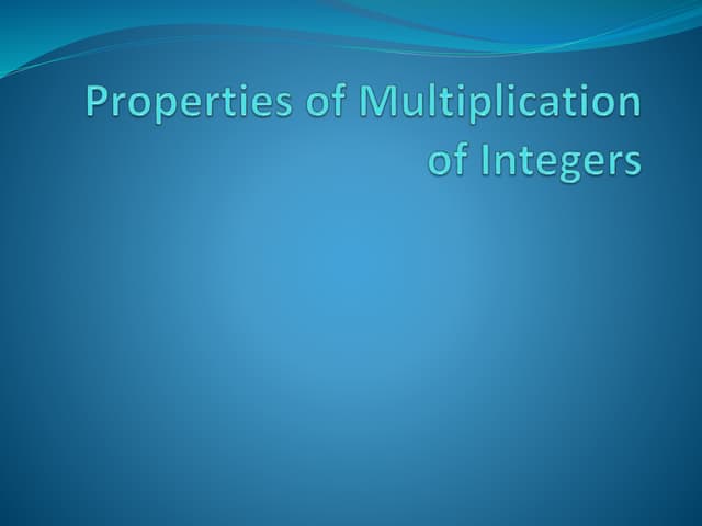 7th integers class 7 ppt | PPTX
