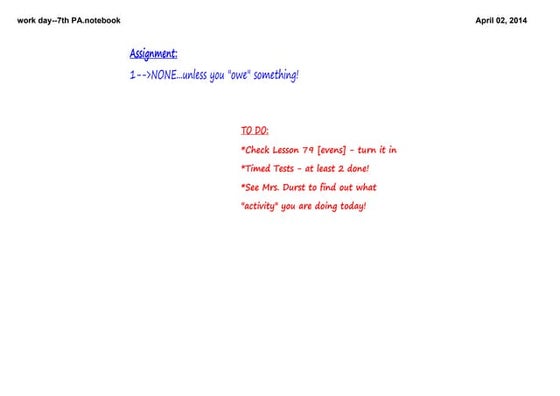 8th pre alg -april9 | PPT