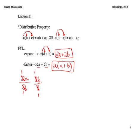 7th pre alg -l21--oct5 | PDF