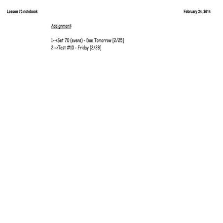 7th pre alg -l70 | PPT